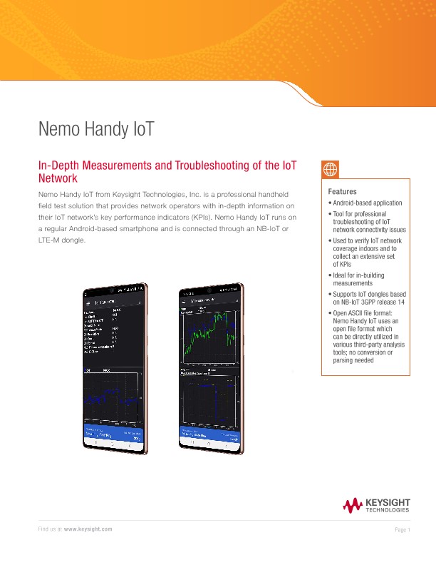 Nemo Handy IoT PDF Asset Page | Keysight